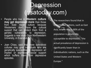 Mental Health Across Culture by International Psychology | PPTX