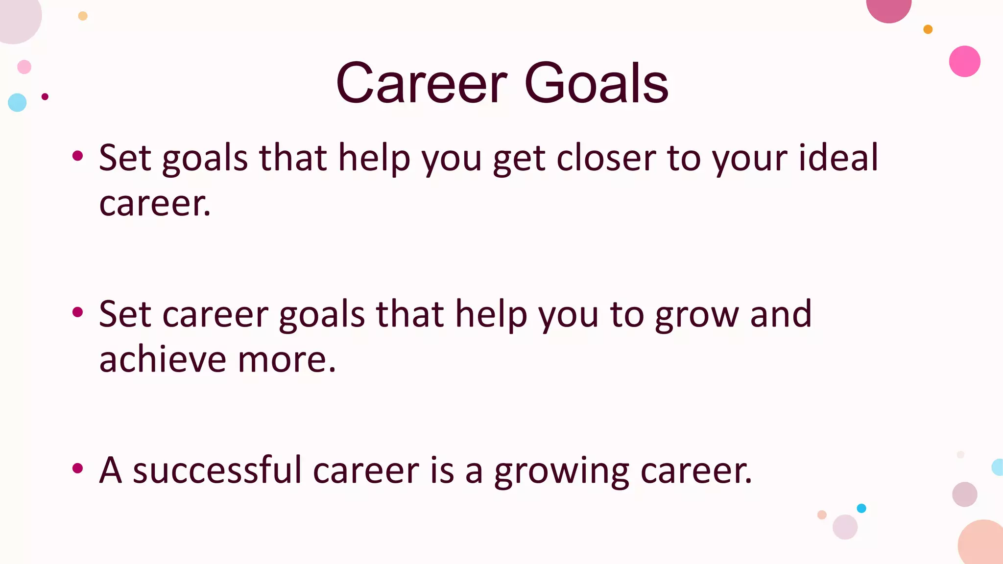 9 different types of goals you should set | PPTX