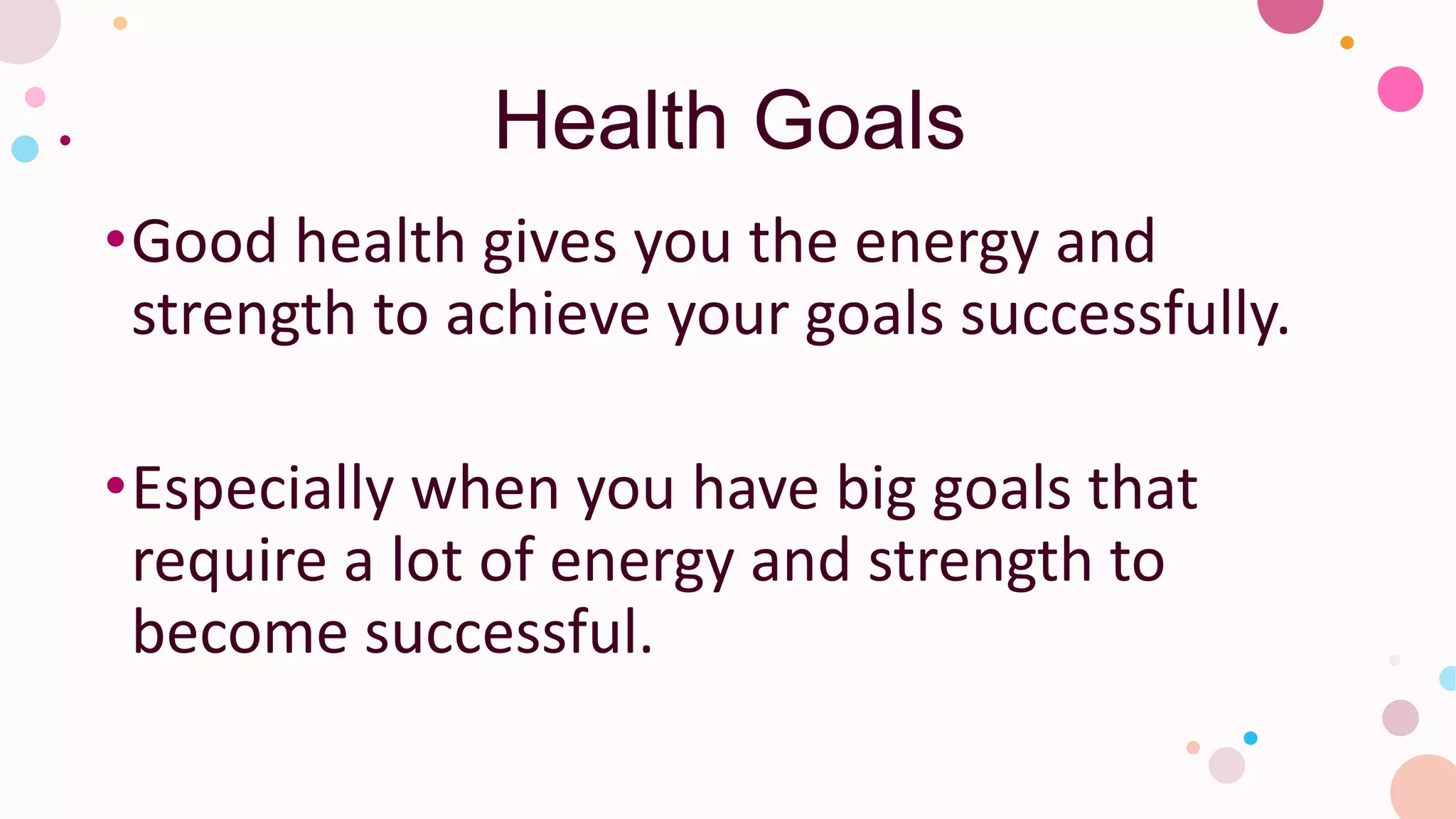 9 different types of goals you should set | PPTX