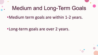 9 different types of goals you should set | PPTX