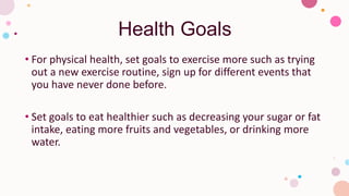 9 different types of goals you should set | PPTX