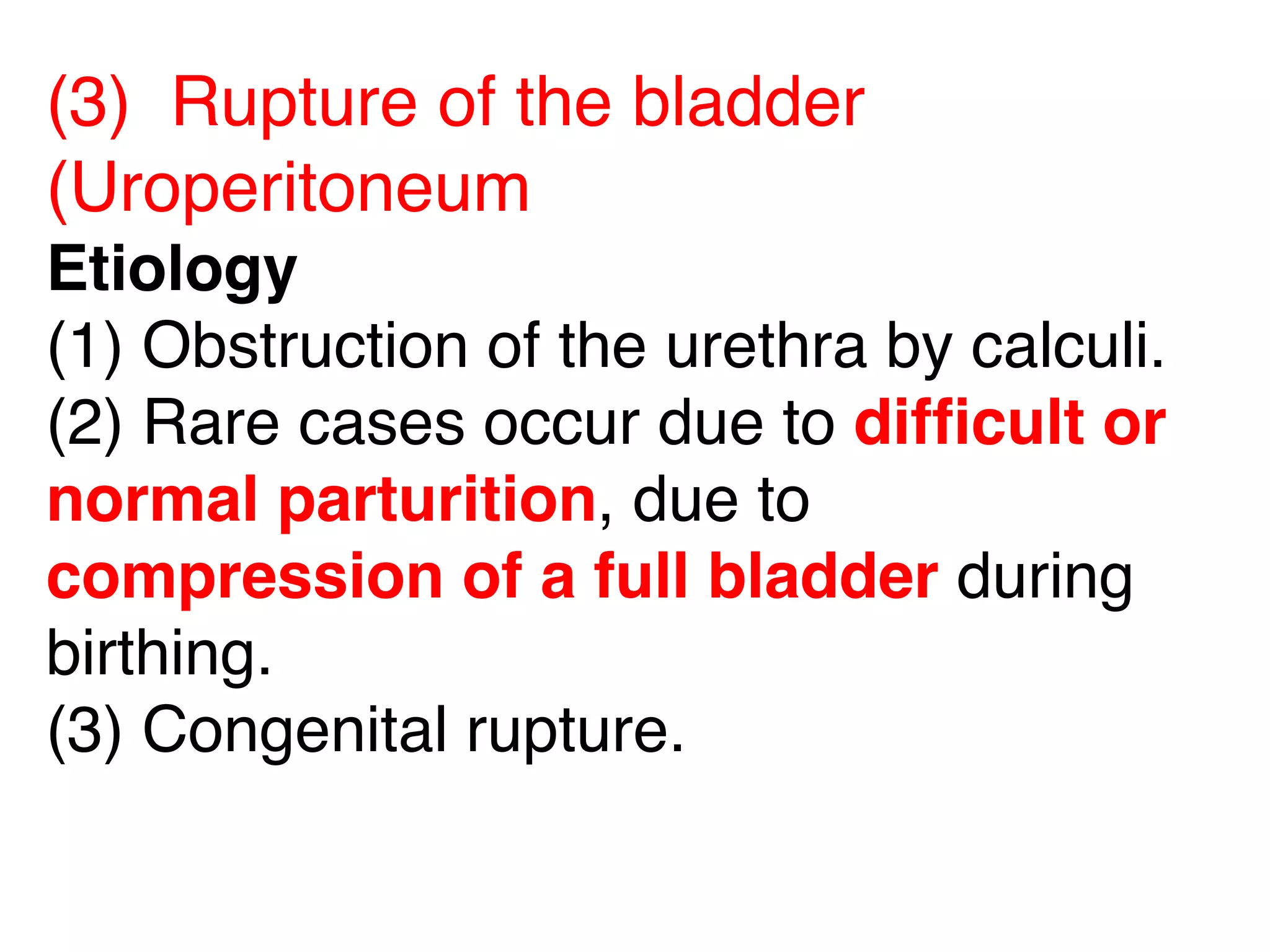 9 diseases of the bladder, ureters and urethra | PDF