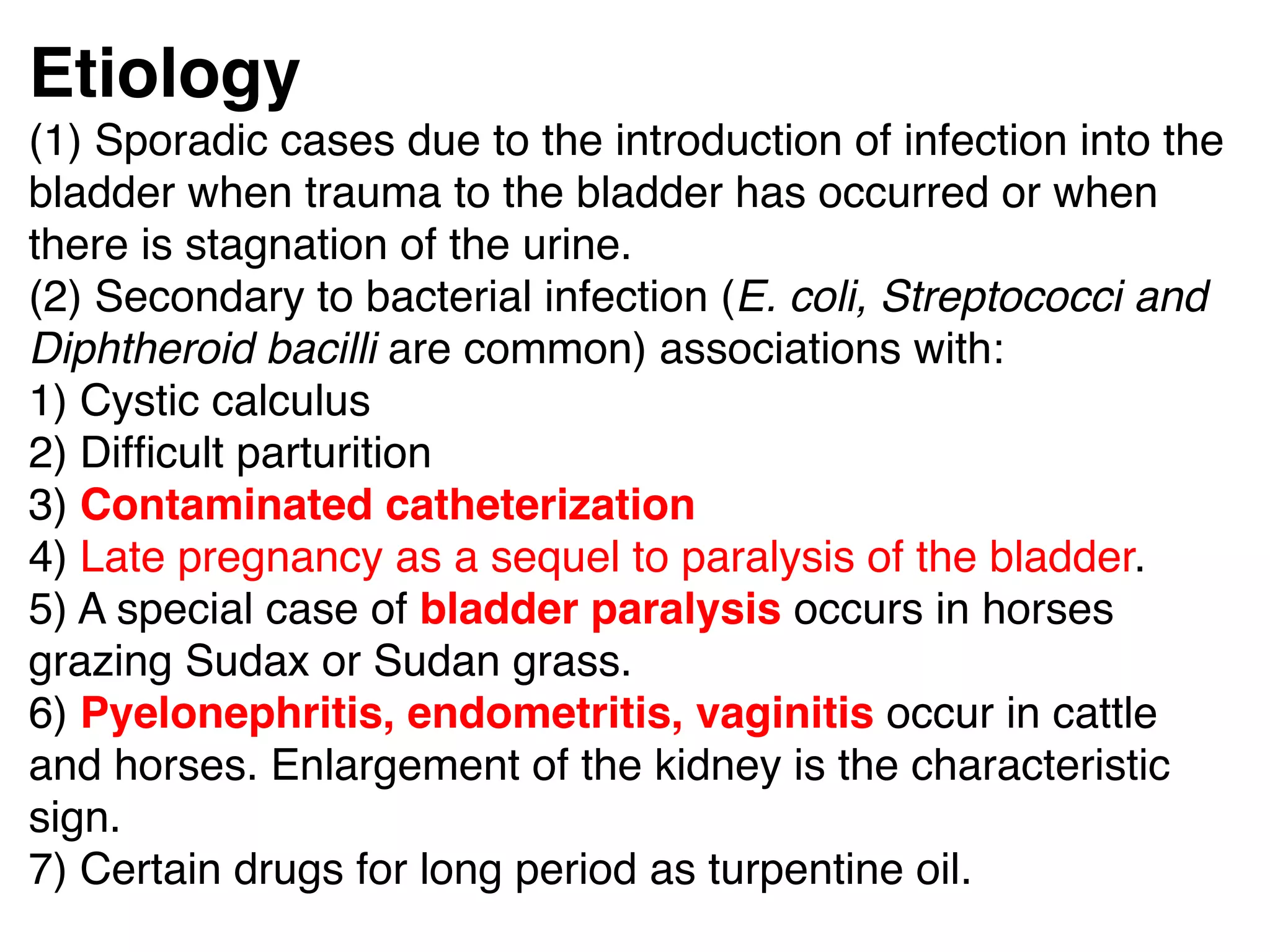 9 diseases of the bladder, ureters and urethra | PDF