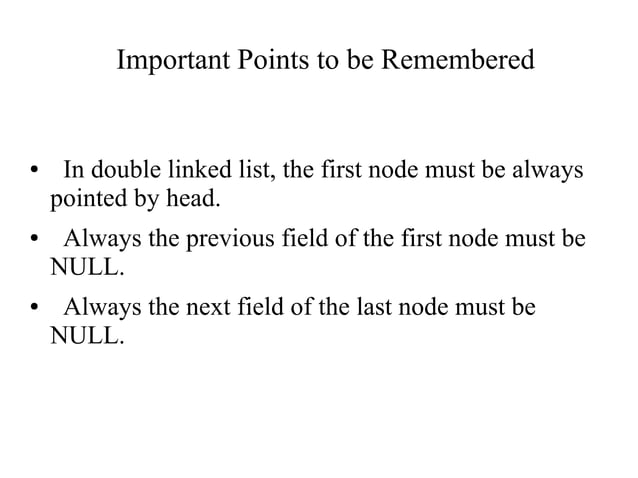 double linked list | PDF