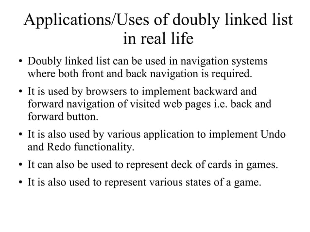 double linked list | PDF