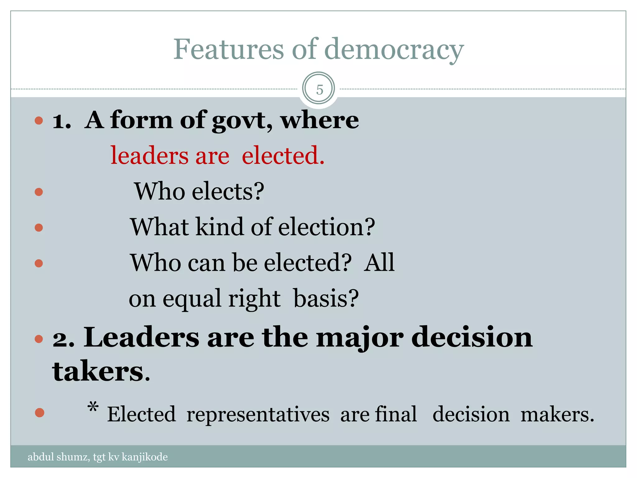 What is democracy? Why democracy? class9 DP- lesson 1, cbse | PPTX
