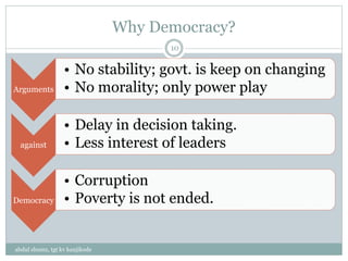 What is democracy? Why democracy? class9 DP- lesson 1, cbse | PPTX