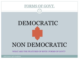 What is democracy? Why democracy? class9 DP- lesson 1, cbse | PPTX