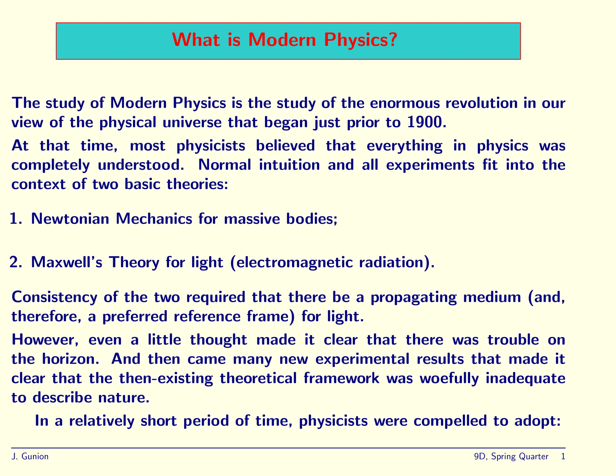 physics class notes for modern physics part 1 | PPT