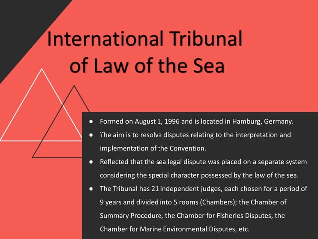 Dispute Settlement of UNCLOS | PPT
