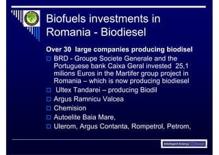 Biofuels In Romania - Challenges And Opportunities - Liliana Tuderanu | PPT