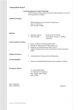 final resume3 | PDF