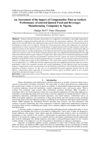 COMPENSATION PLAN PAPER | DOCX | Business Accounting & Finance | Business