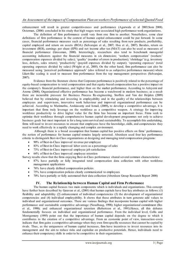 COMPENSATION PLAN PAPER | DOCX | Business Accounting & Finance | Business