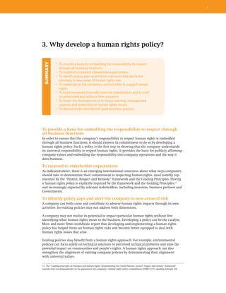 DevelopHumanRightsPolicy_ON BUSINESS AND HUMAN RIGHTS. | PDF