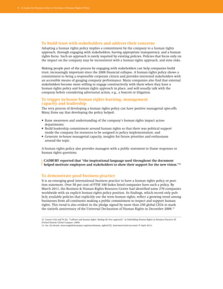 DevelopHumanRightsPolicy_ON BUSINESS AND HUMAN RIGHTS. | PDF