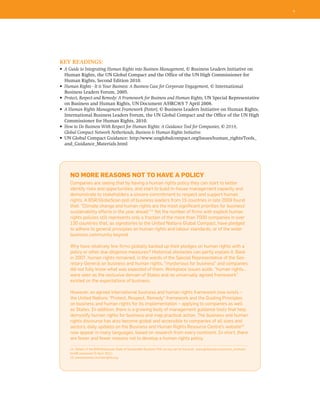 DevelopHumanRightsPolicy_ON BUSINESS AND HUMAN RIGHTS. | PDF