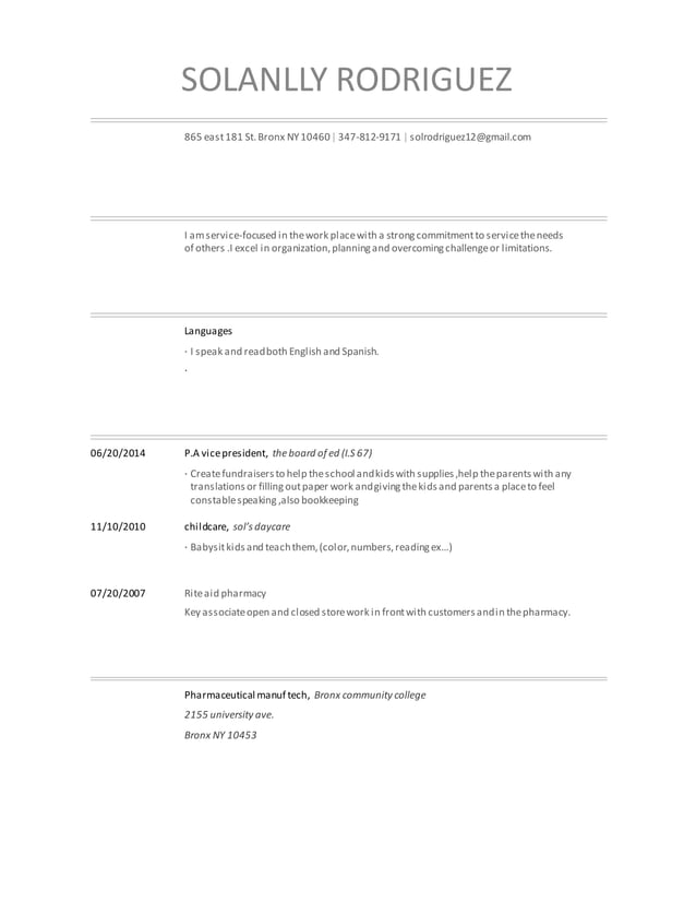 solanlly rodriguez resume | DOCX