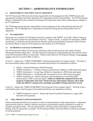 Example Solicitation - IT Support Services | PDF