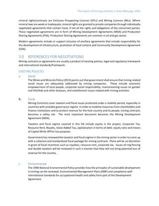 THE NATURE OF MINING CONTRACTS | PDF