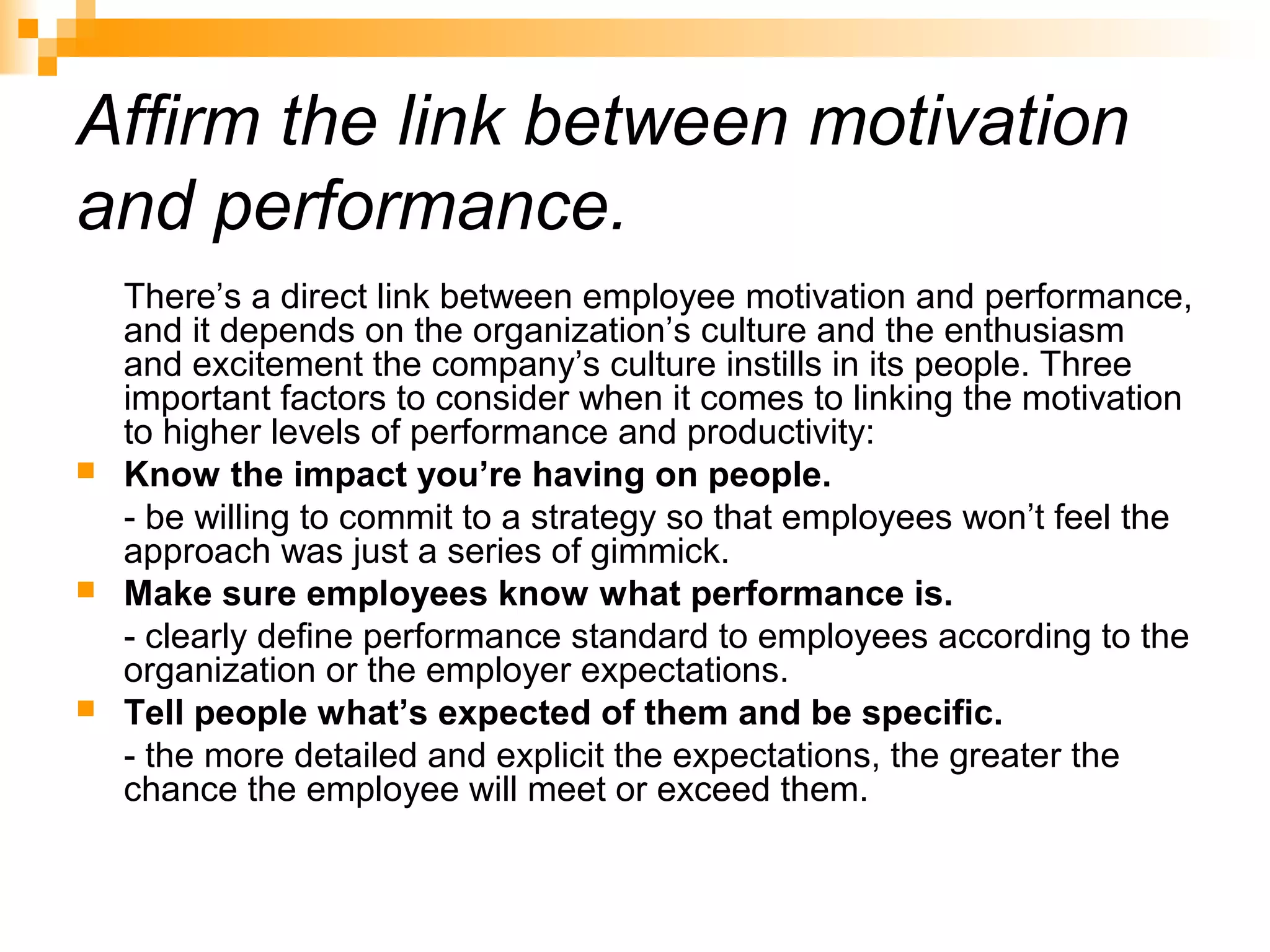 How to Motivate Every Employee | PPS