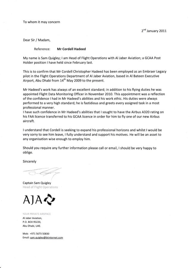 Letters of Recommendation