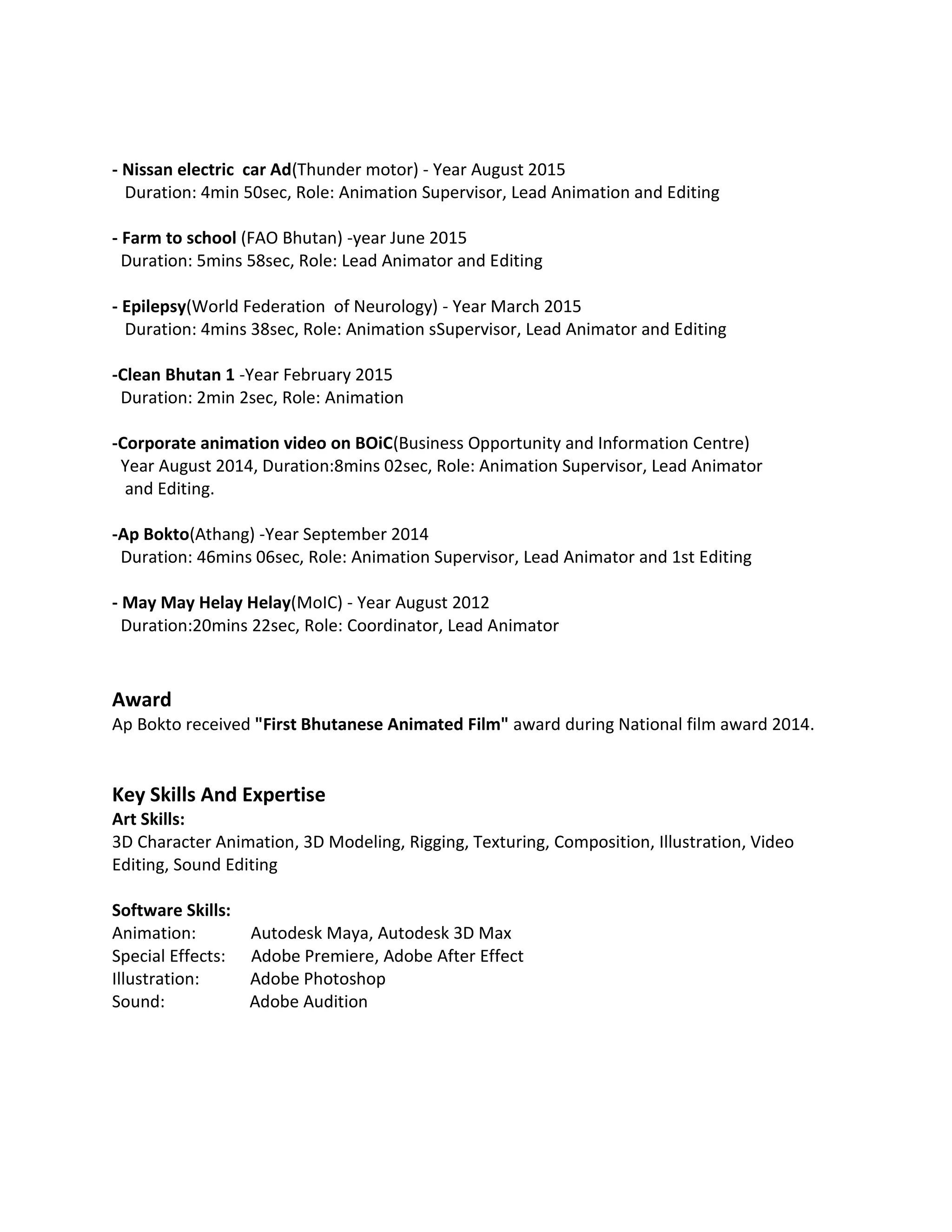 sonam wangdi cv | PDF