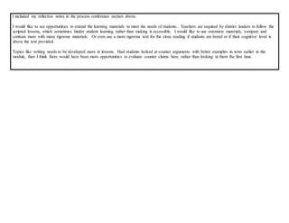 Lesson Plan Closed Reading Grade 9 | DOCX