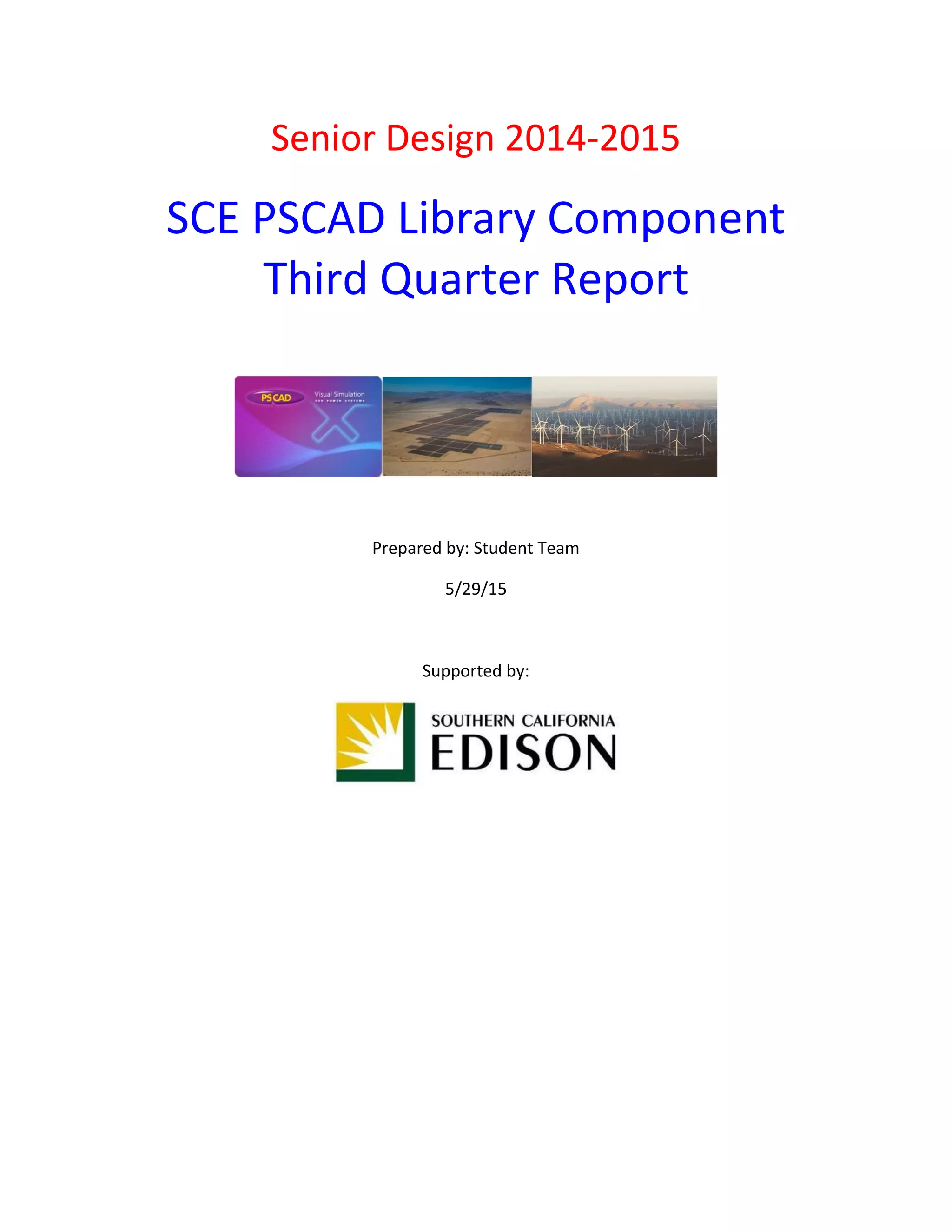 PSCAD Final Report | PDF