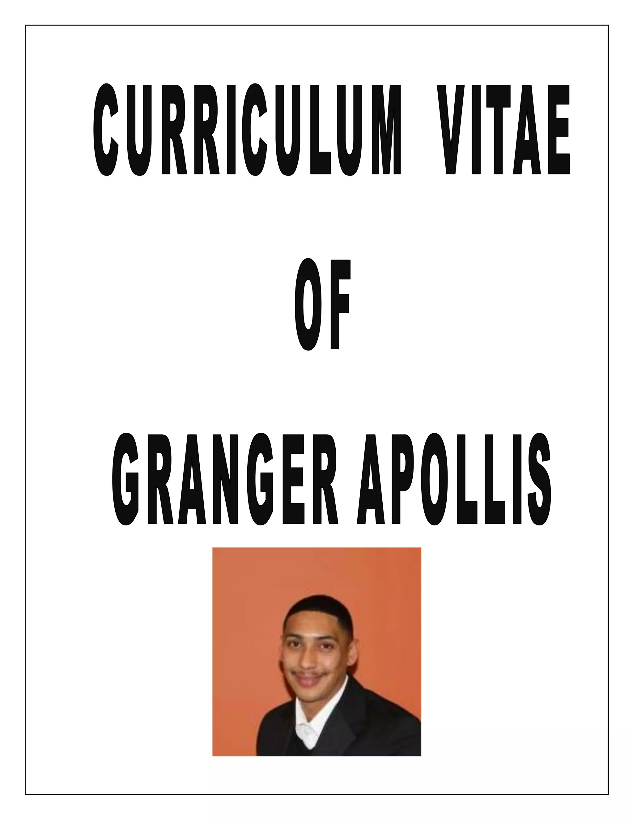 CURRICULUM VITAE OF GRANGER APOLLIS - 2 | DOCX