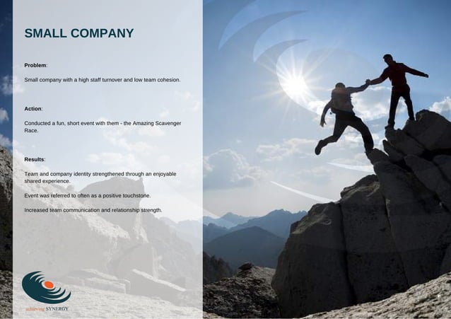 achieving SYNERGY Case Studies | PPT