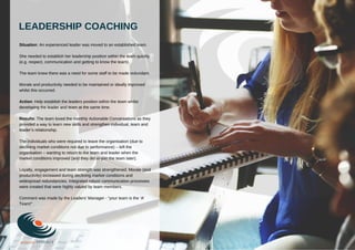 achieving SYNERGY Case Studies | PPT