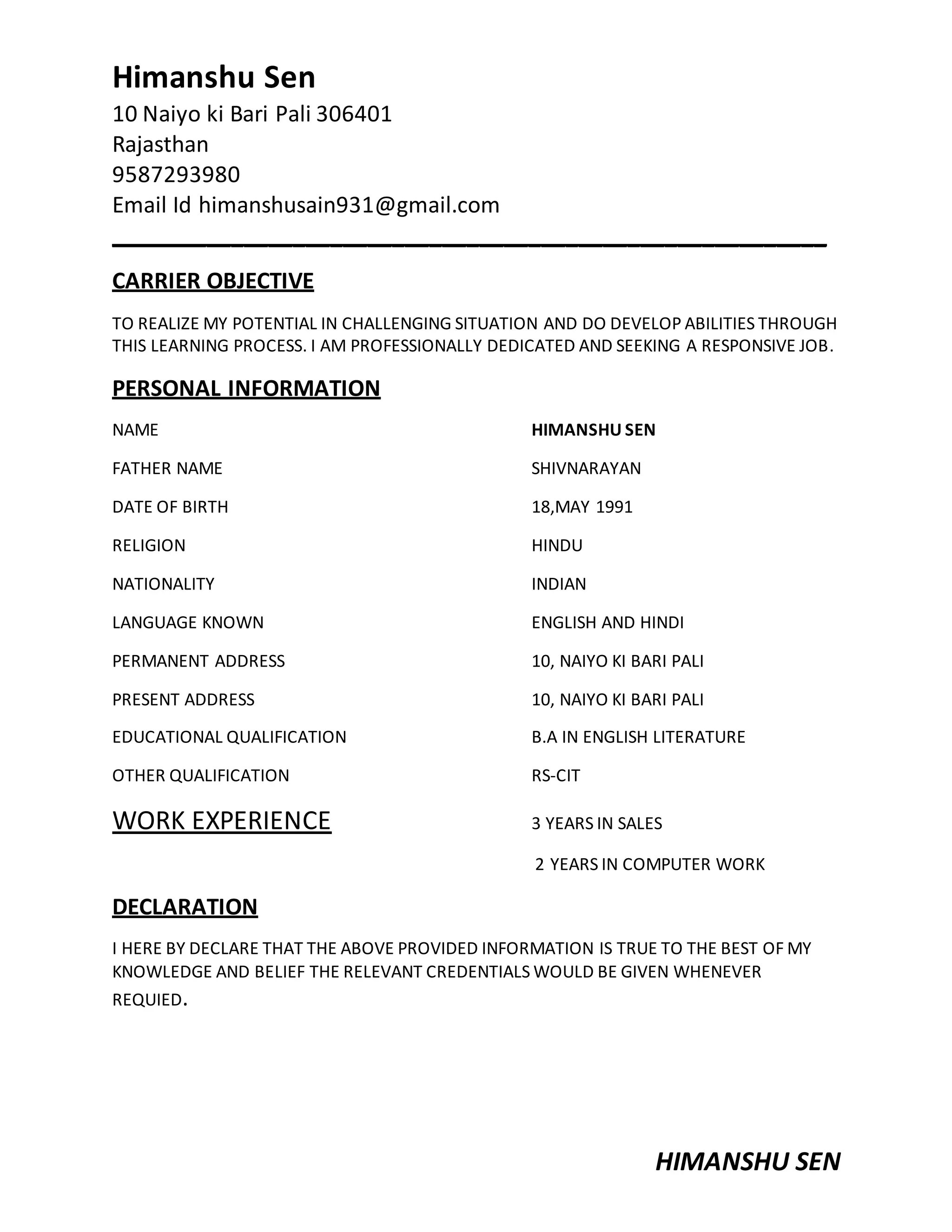 RESUME - Copy | DOCX