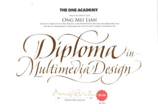 TOA Diploma Certificate | PDF