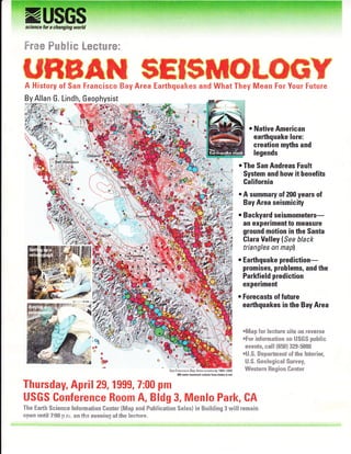 USGS Lindh Lecture_1999 | PDF