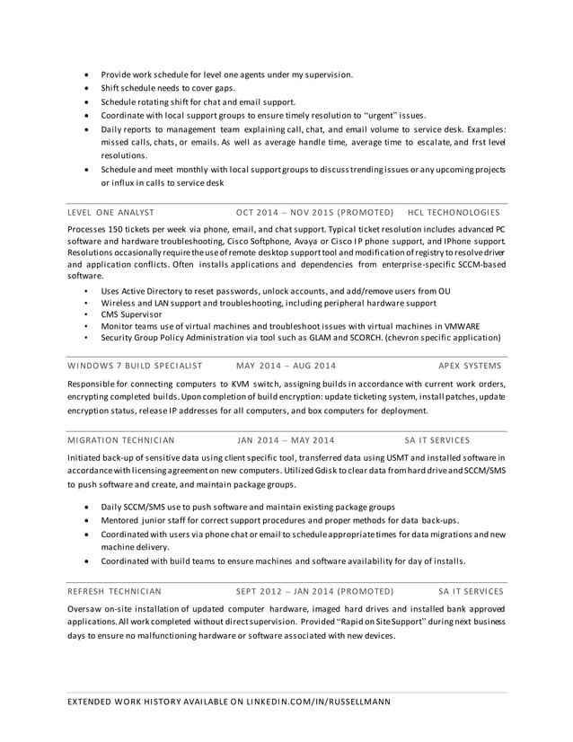 RussellMannResume | DOCX | IT and Internet Support | Internet