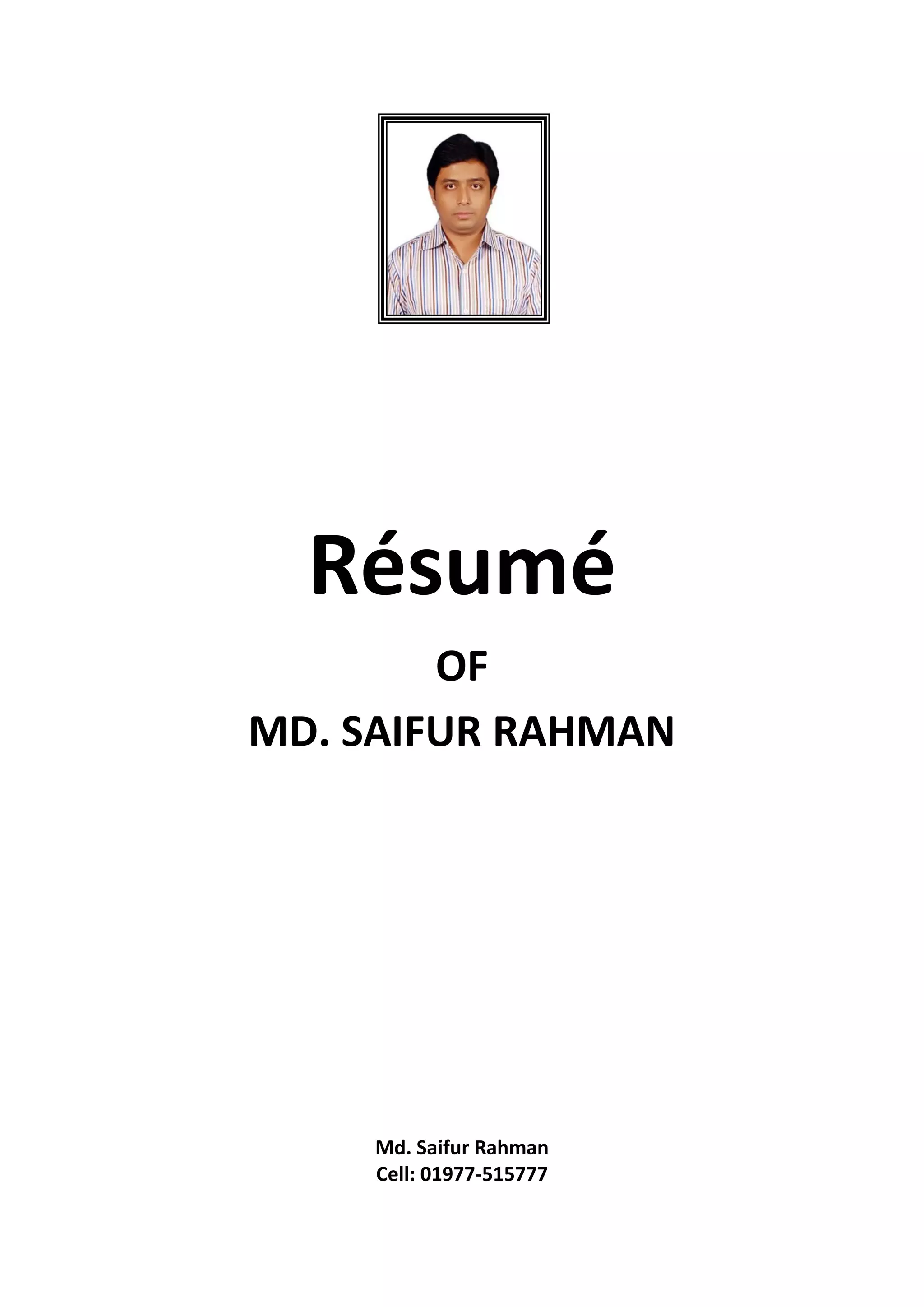 Md. Saifur Rahman | PDF