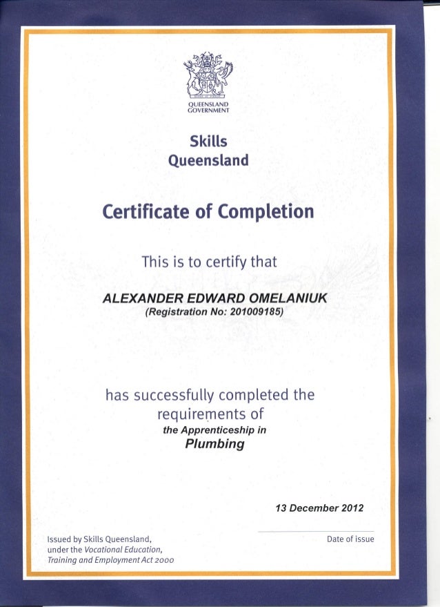 government certificate