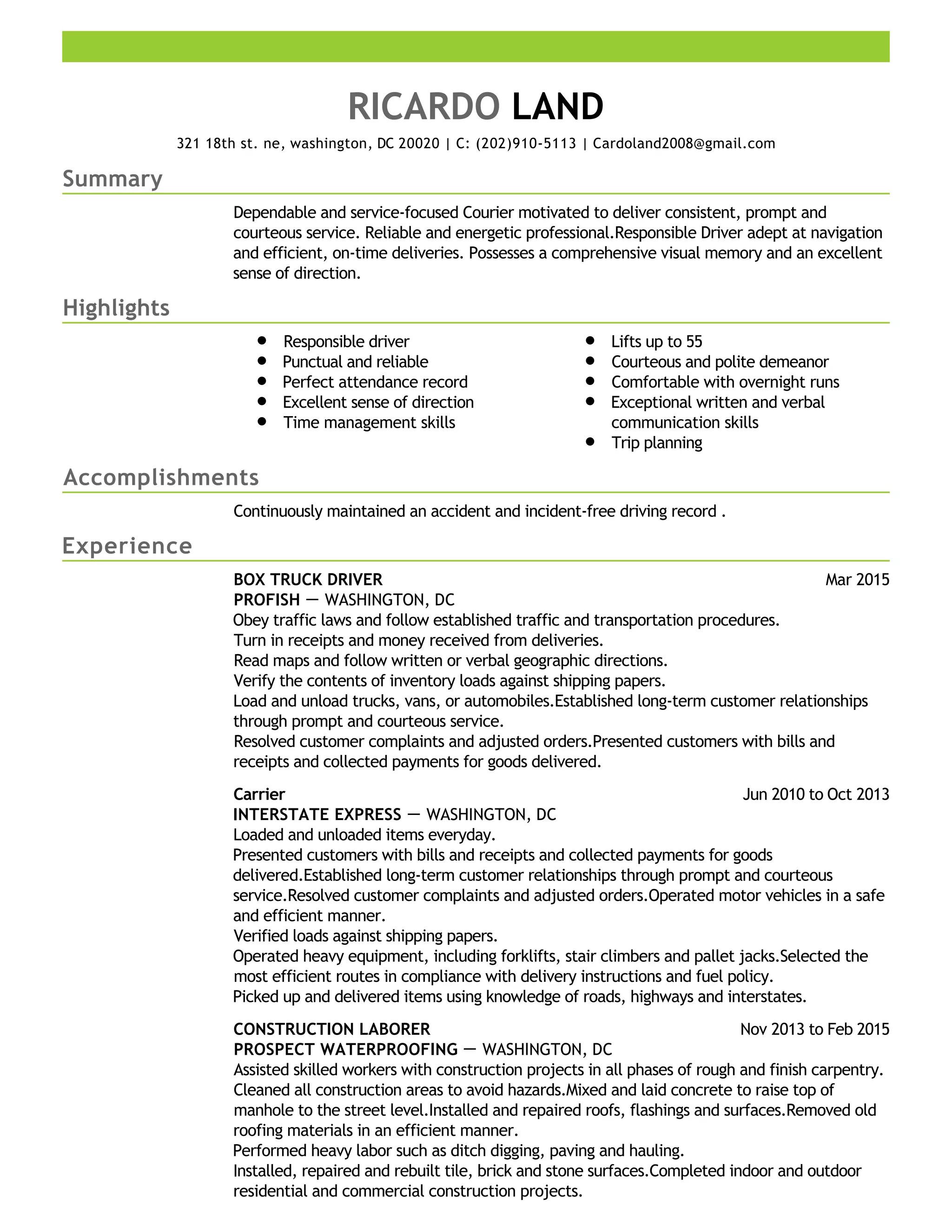 RICARDO LAND Resume 1.PDF