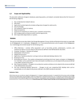 IT Change Management Process Guide & Standards v4.0 | DOCX