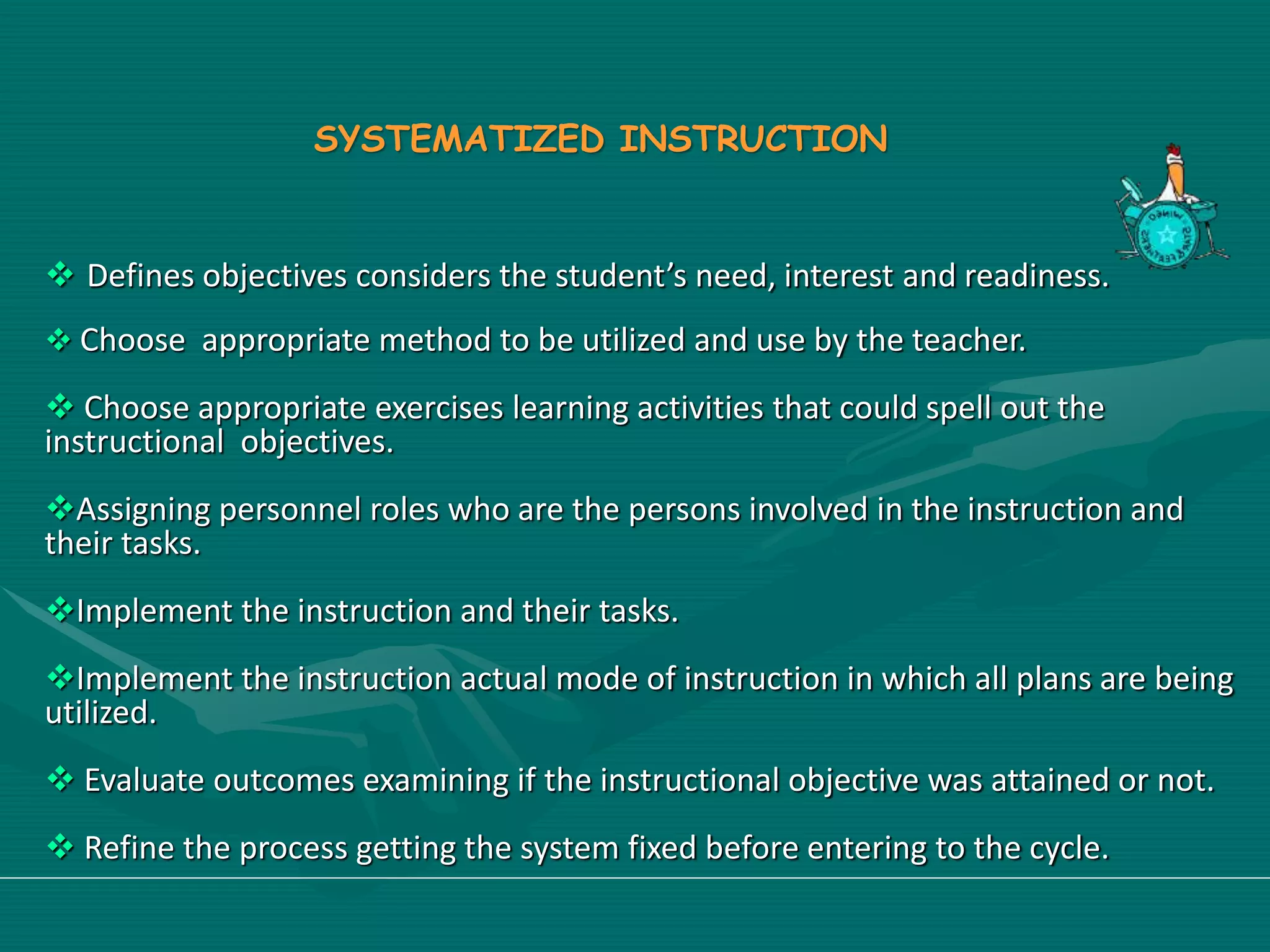 Systematic Approach to teaching | PPTX