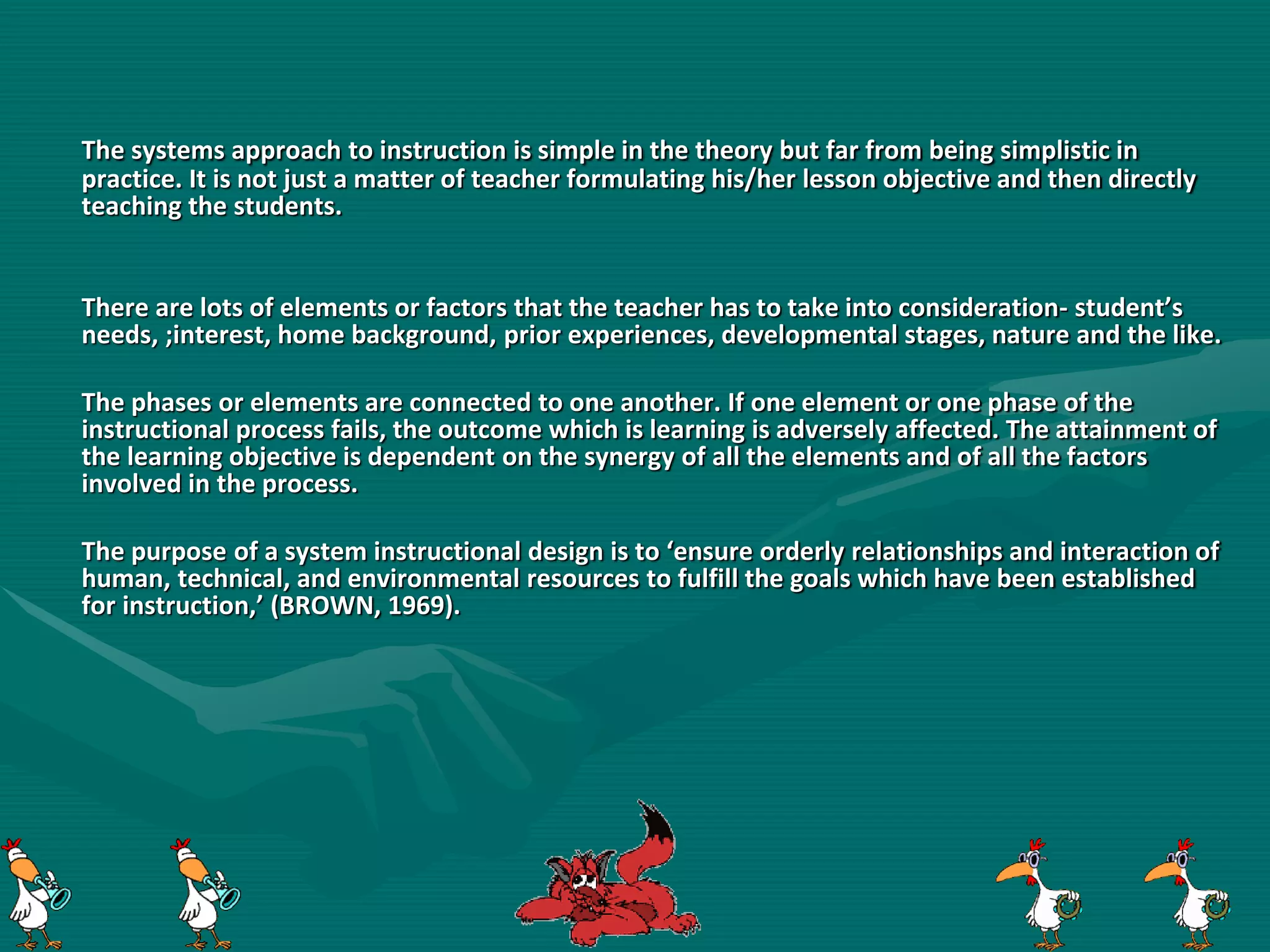 Systematic Approach to teaching | PPTX
