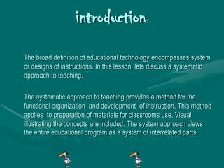 Systematic Approach to teaching | PPTX