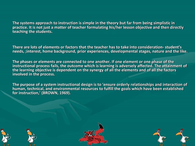 Systematic Approach to teaching | PPT