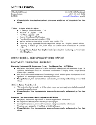 Resume - Michele Emond Mar 16 | PDF