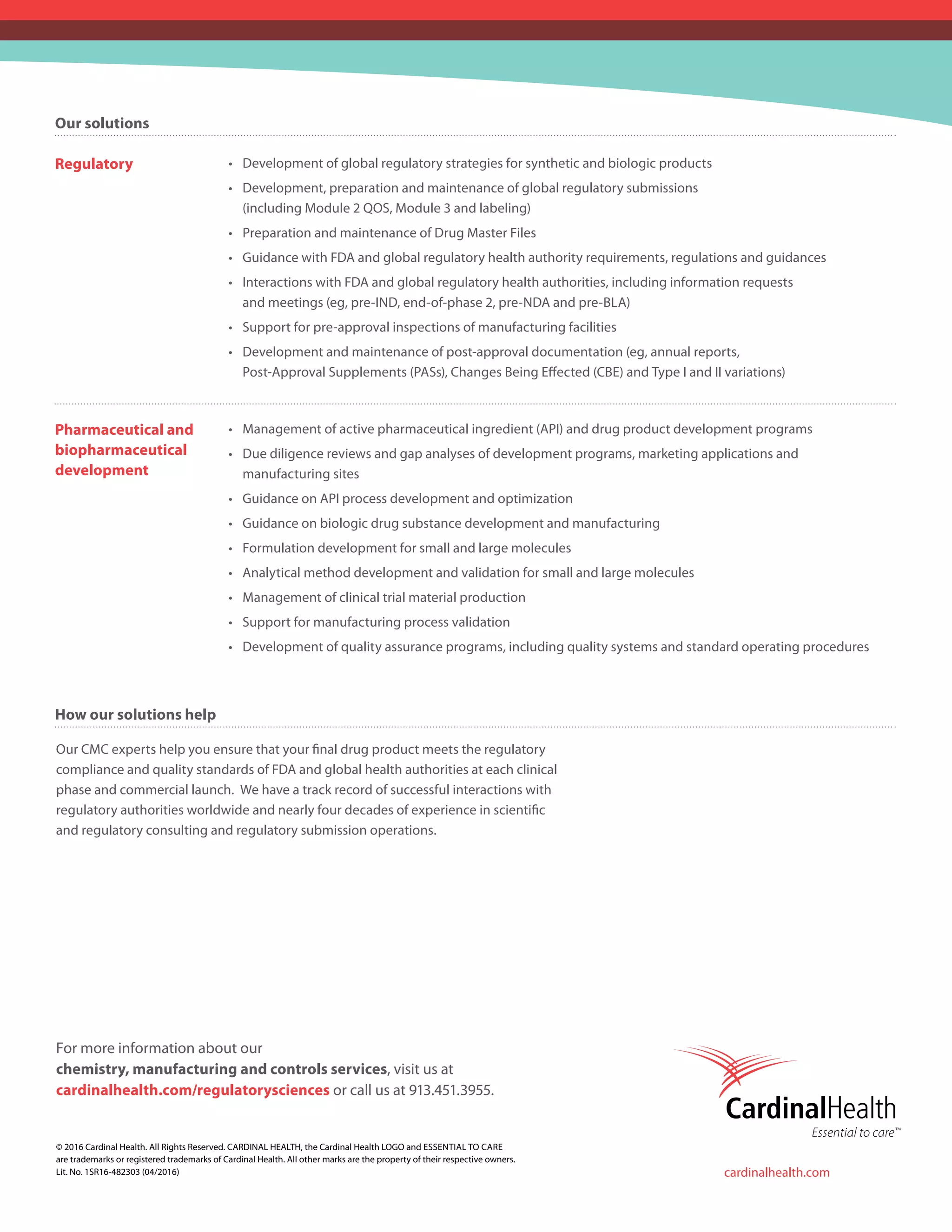 CHRS CMC Brochure | PDF