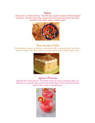 Latin America menu & recipes | DOCX