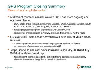 SAPSA 2011 - Case Metso | PPTX