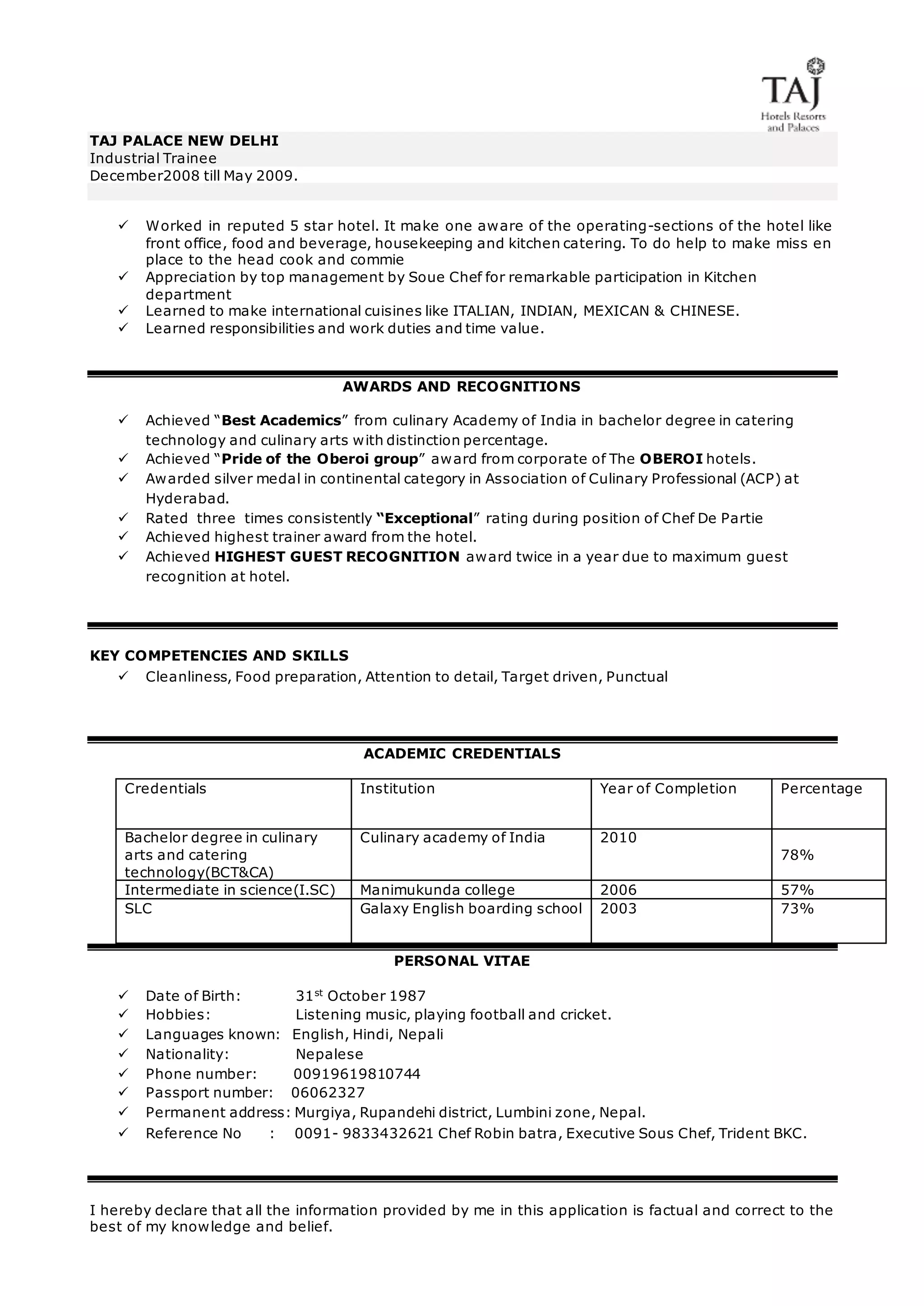 complete sumit resume | DOCX