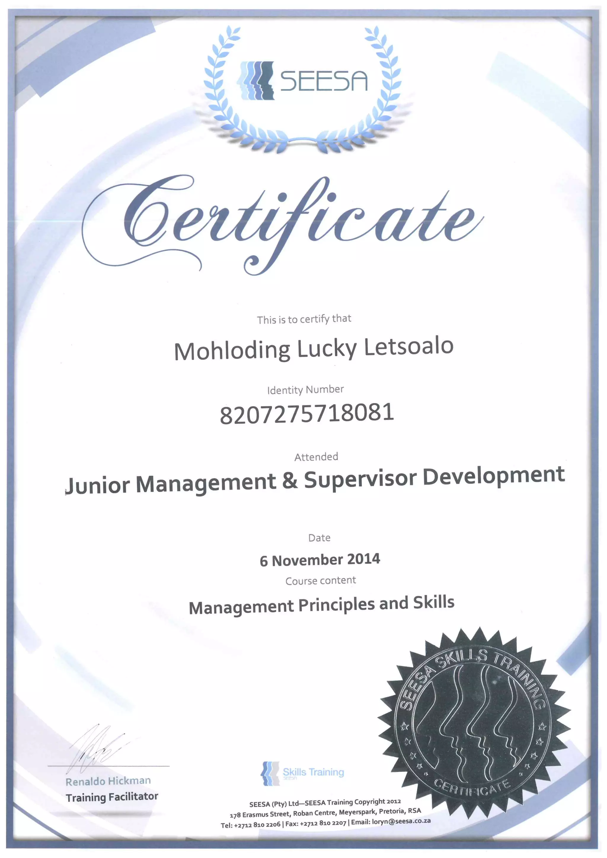 JUNIOR MANAGEMENT & SUPERVISOR DEVELOPMENT - Copy | PDF